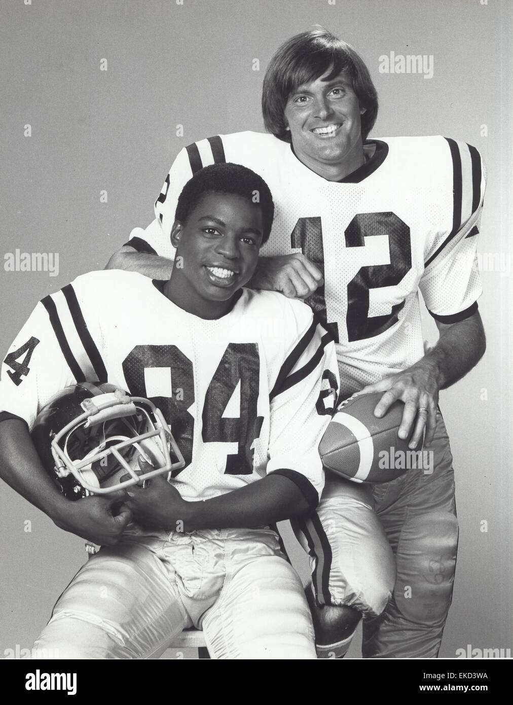 BRUCE JENNER with Levar Benton.Grambling's White Tiger.Supplied by ...