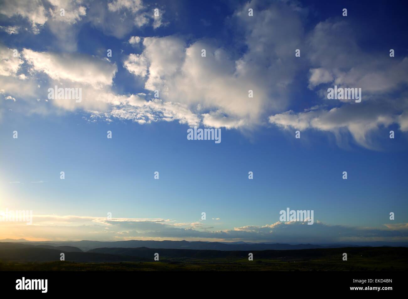 sky in blue simple nature background Stock Photo - Alamy