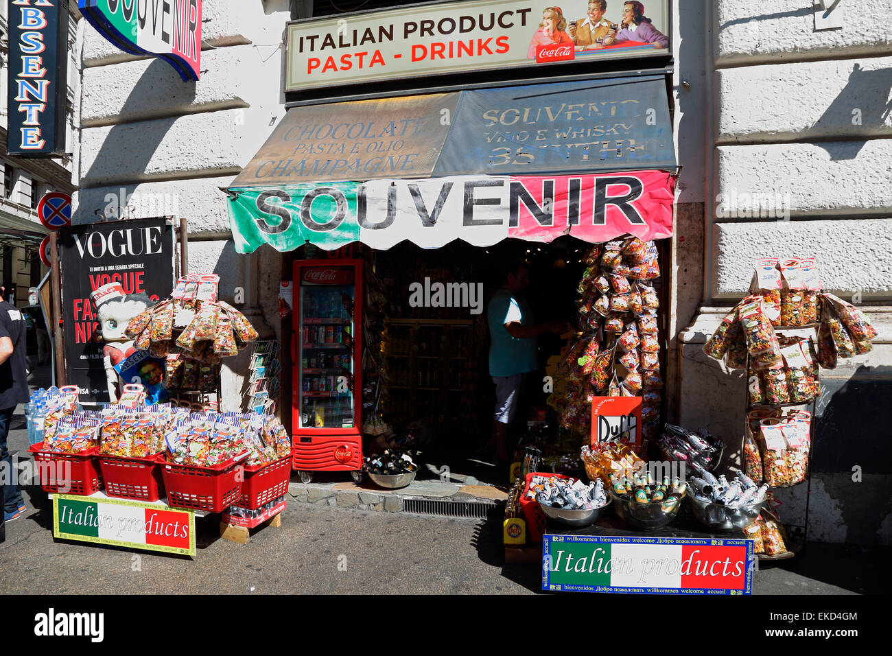 Italy Rome Kiosk Stock Photo - Alamy