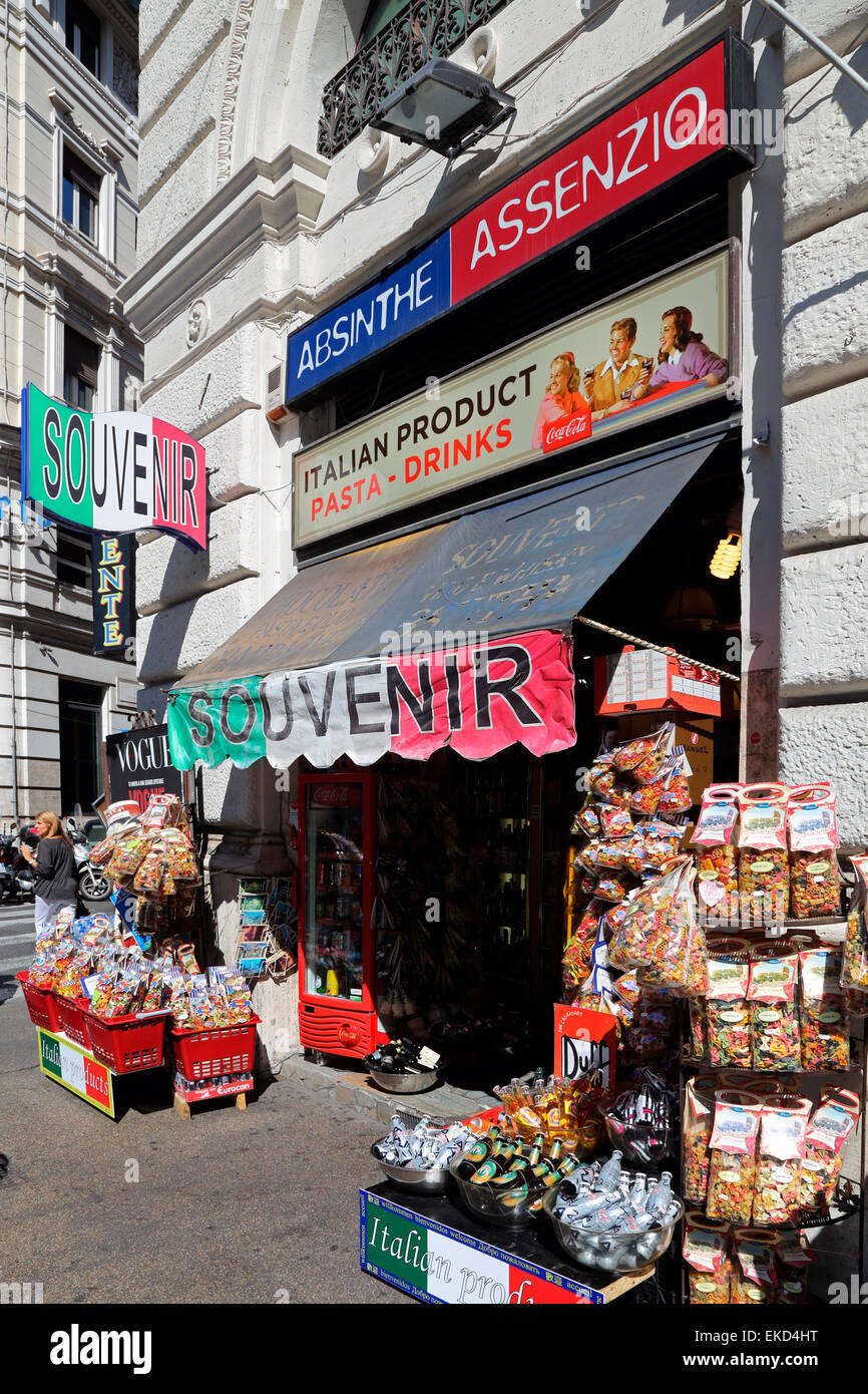 Italy Rome Kiosk Stock Photo - Alamy