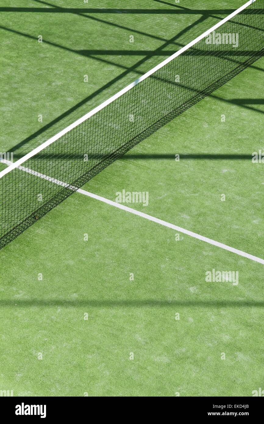 paddle tennis green grass camp field texture Stock Photo - Alamy