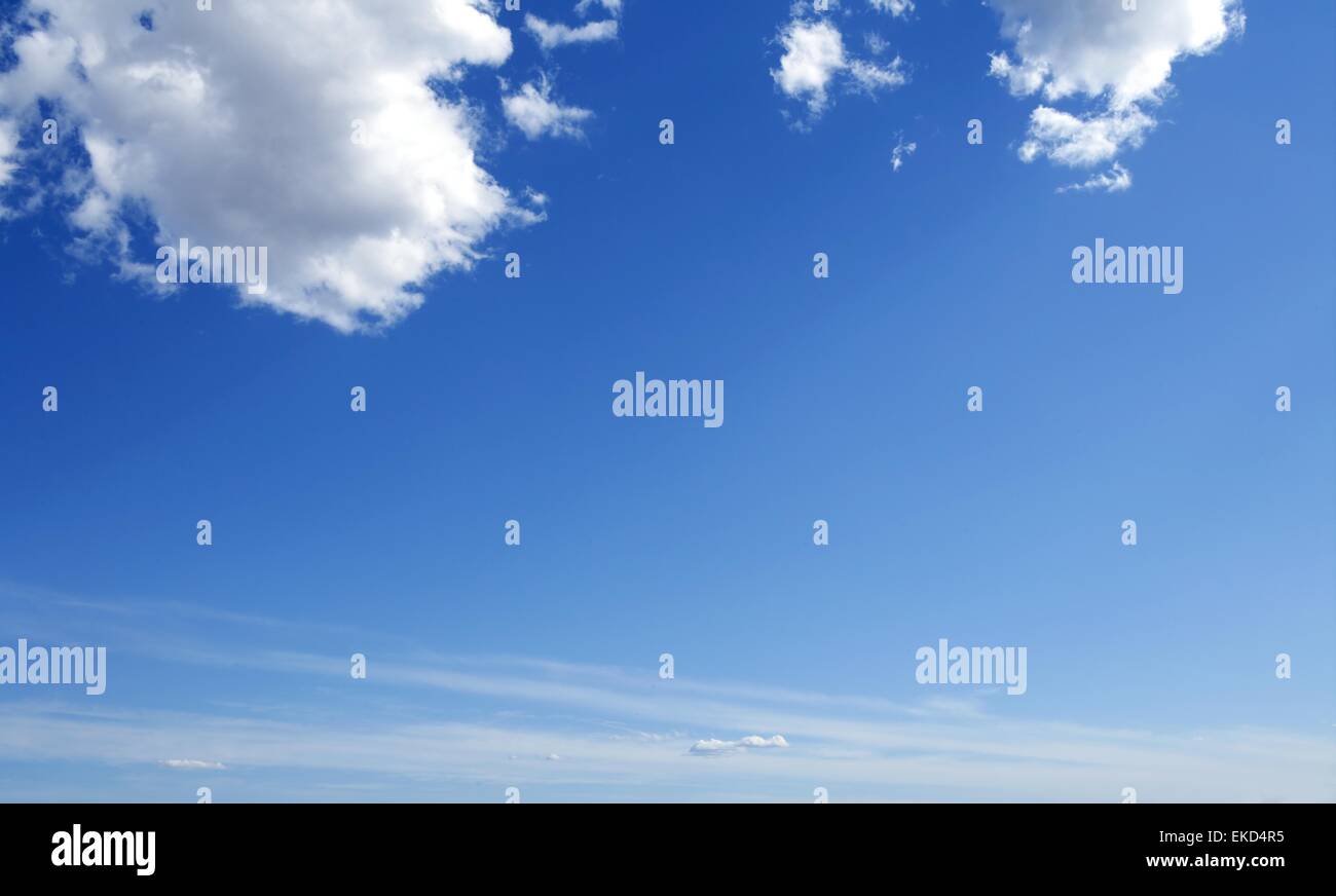 blue perfect sky white clouds on sunny daytime Stock Photo - Alamy