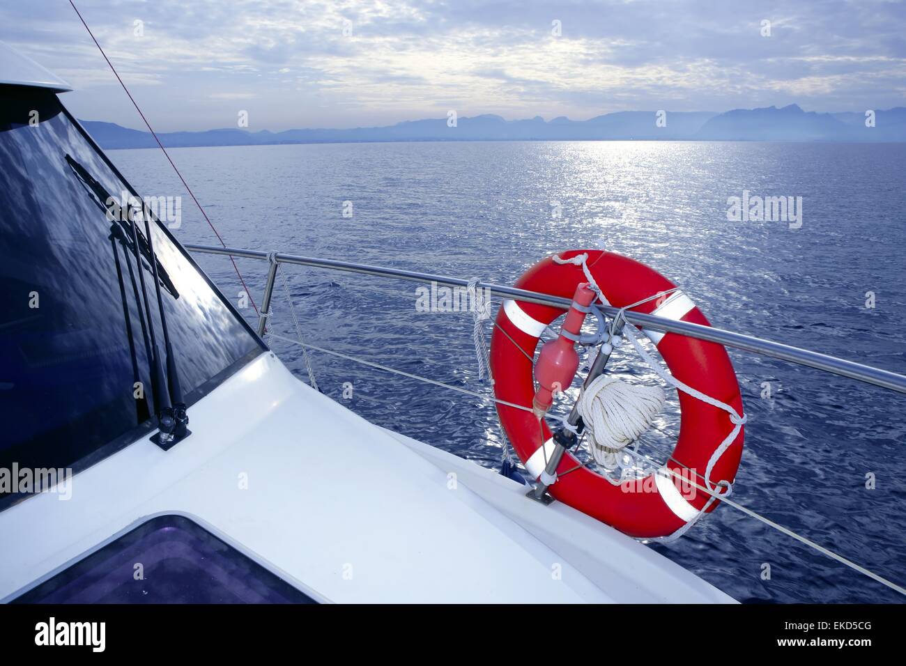 Bue ocean sea view from boat Stock Photo - Alamy
