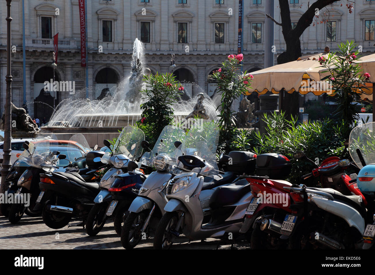 Italy Rome Piazza della Repubblica Republic Square Stock Photo - Alamy
