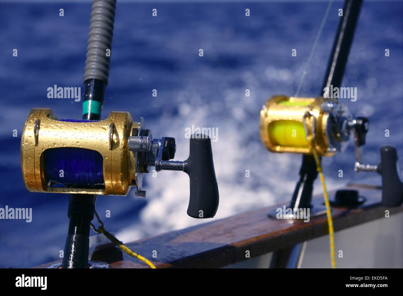 Angler boat big game fishing in saltwater Stock Photo - Alamy
