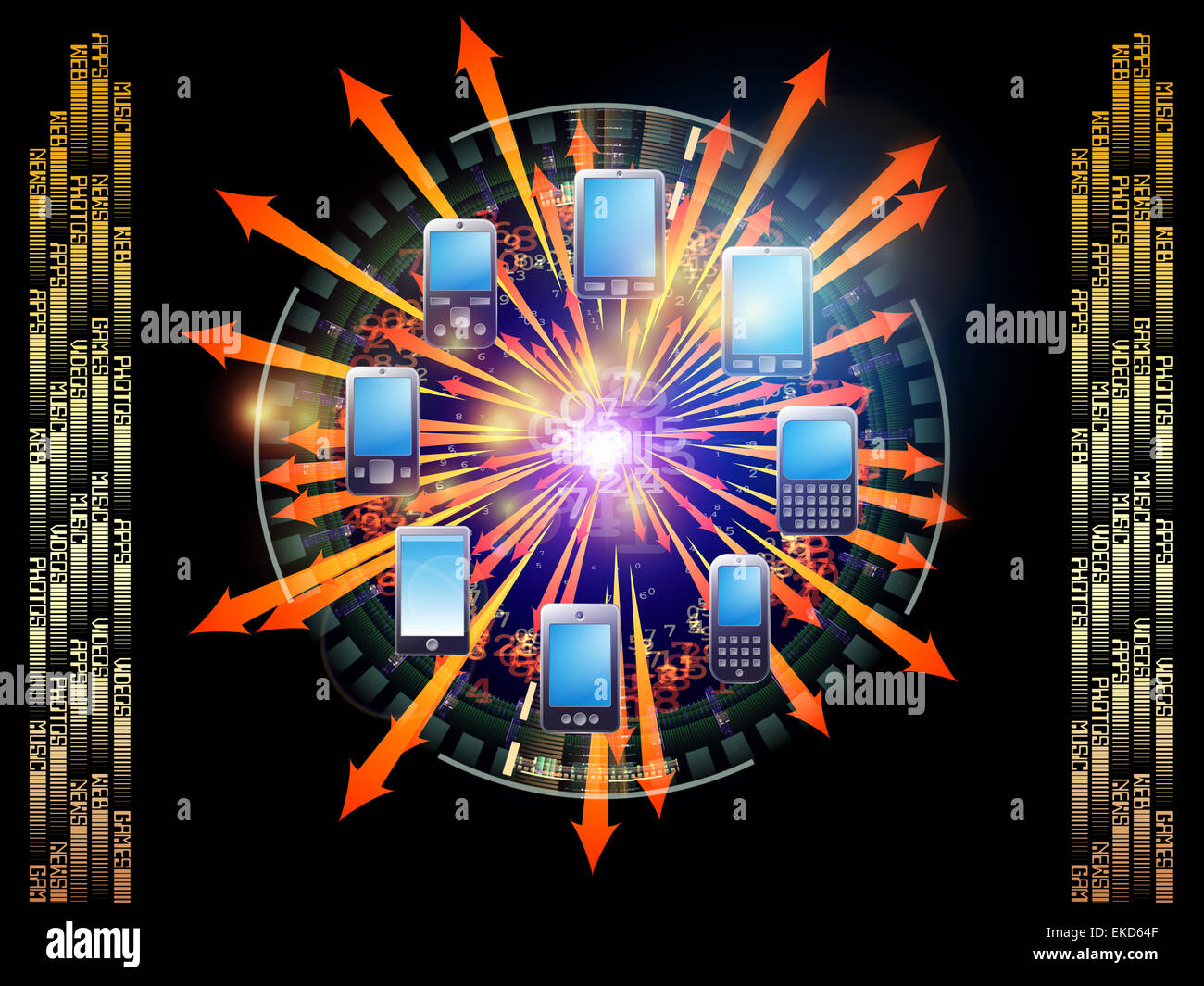 Mobile Phone Background Stock Photo - Alamy