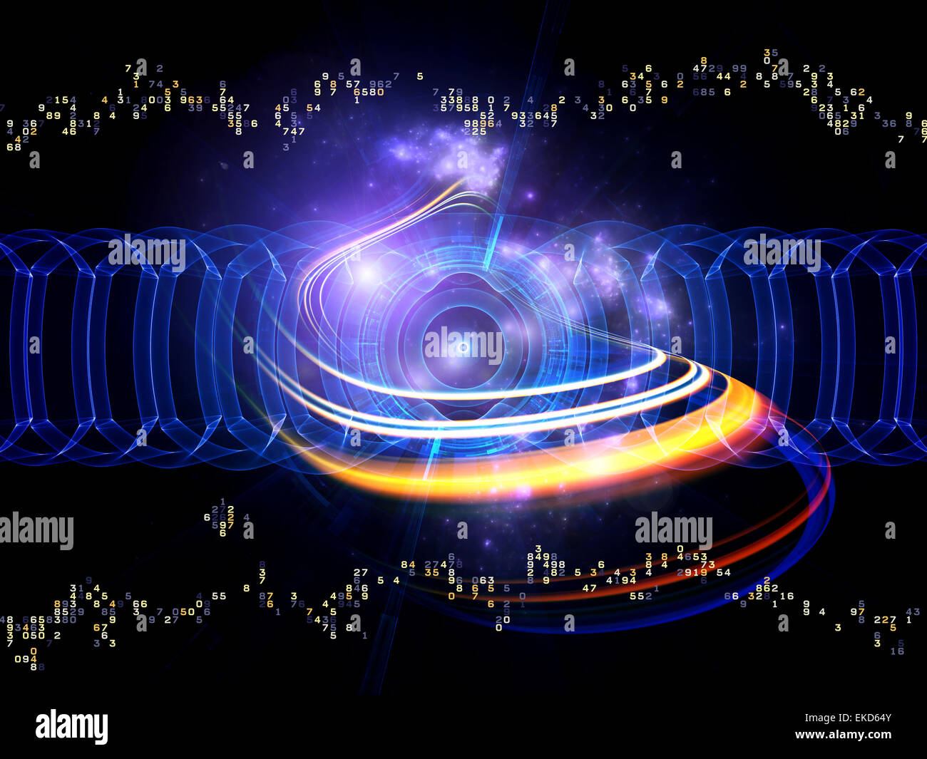 Digital Technology Swirls Stock Photo - Alamy