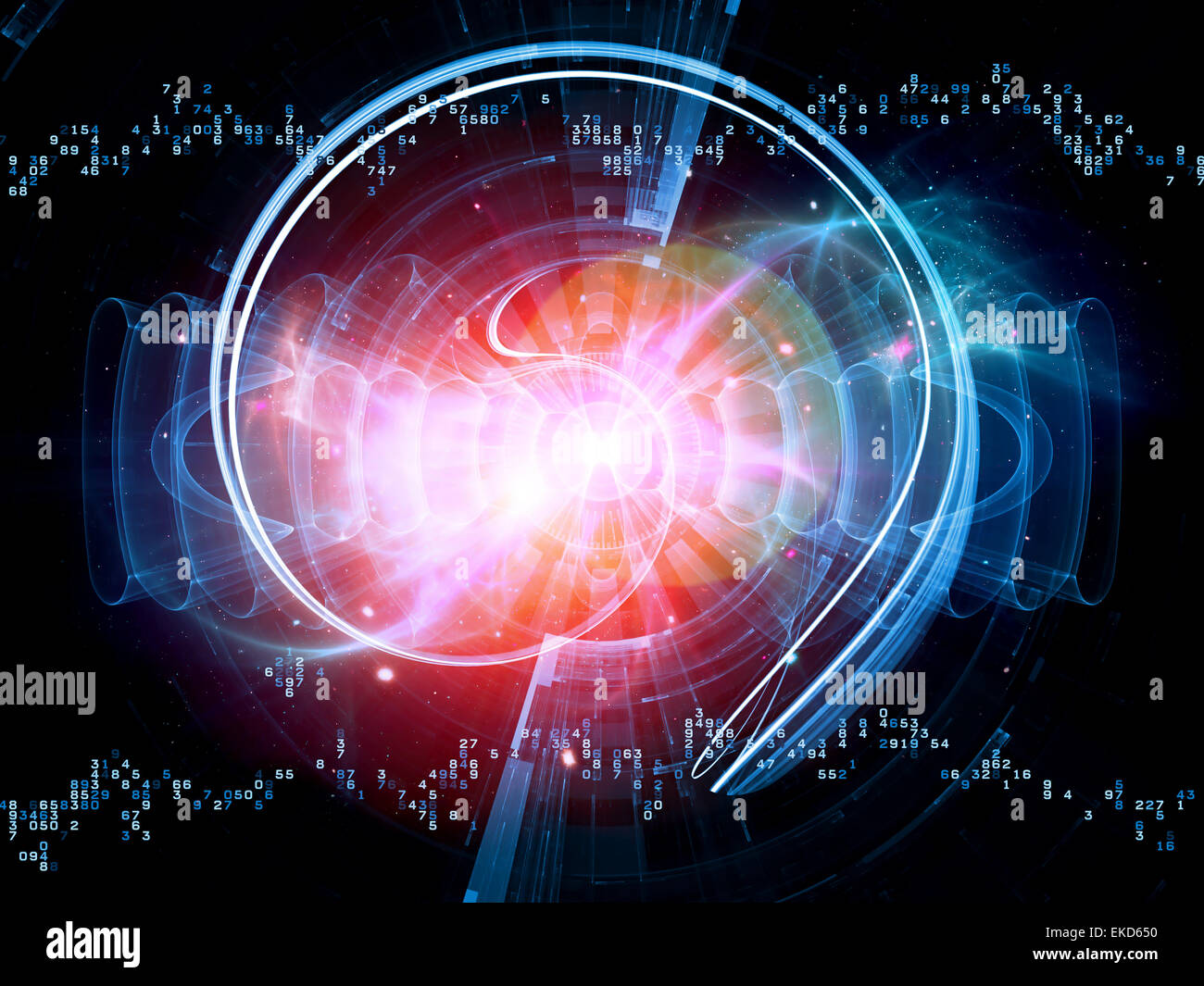 Digital Technology Swirls Stock Photo - Alamy