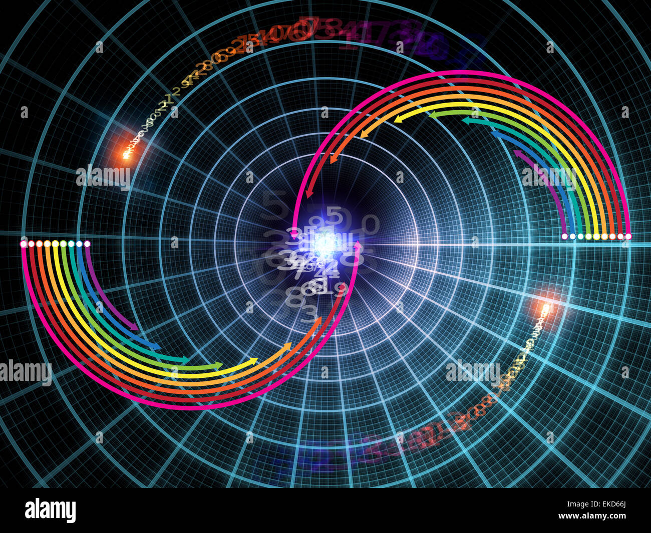 Vibrant abstract design colorful radial hi-res stock photography and ...