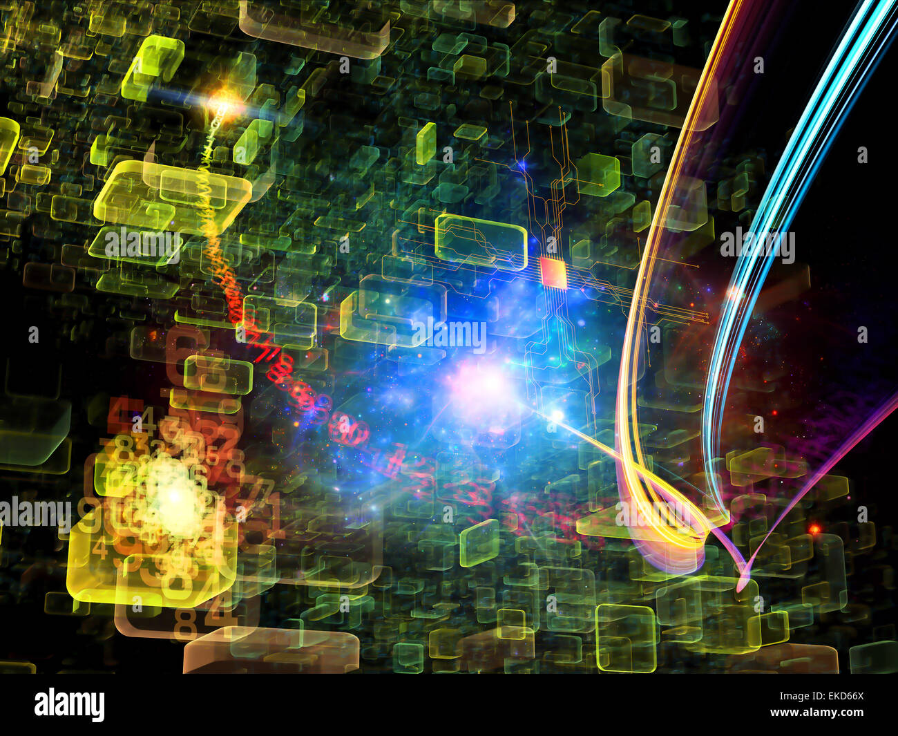 Data Cloud Motion Trail Stock Photo - Alamy