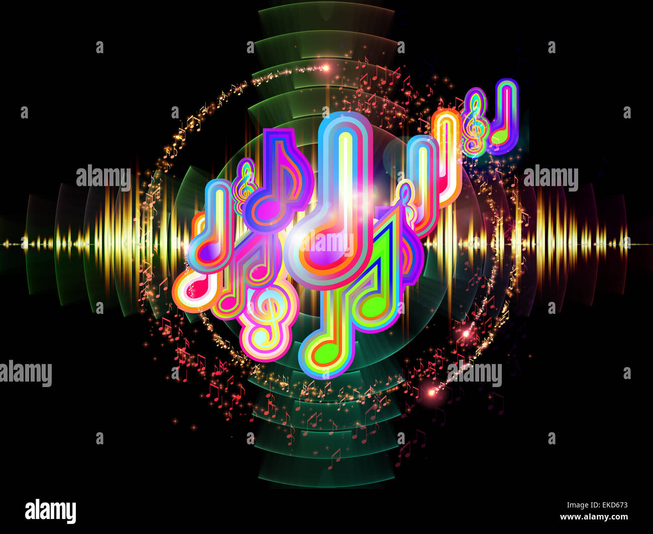 Color sound wave hi-res stock photography and images - Alamy