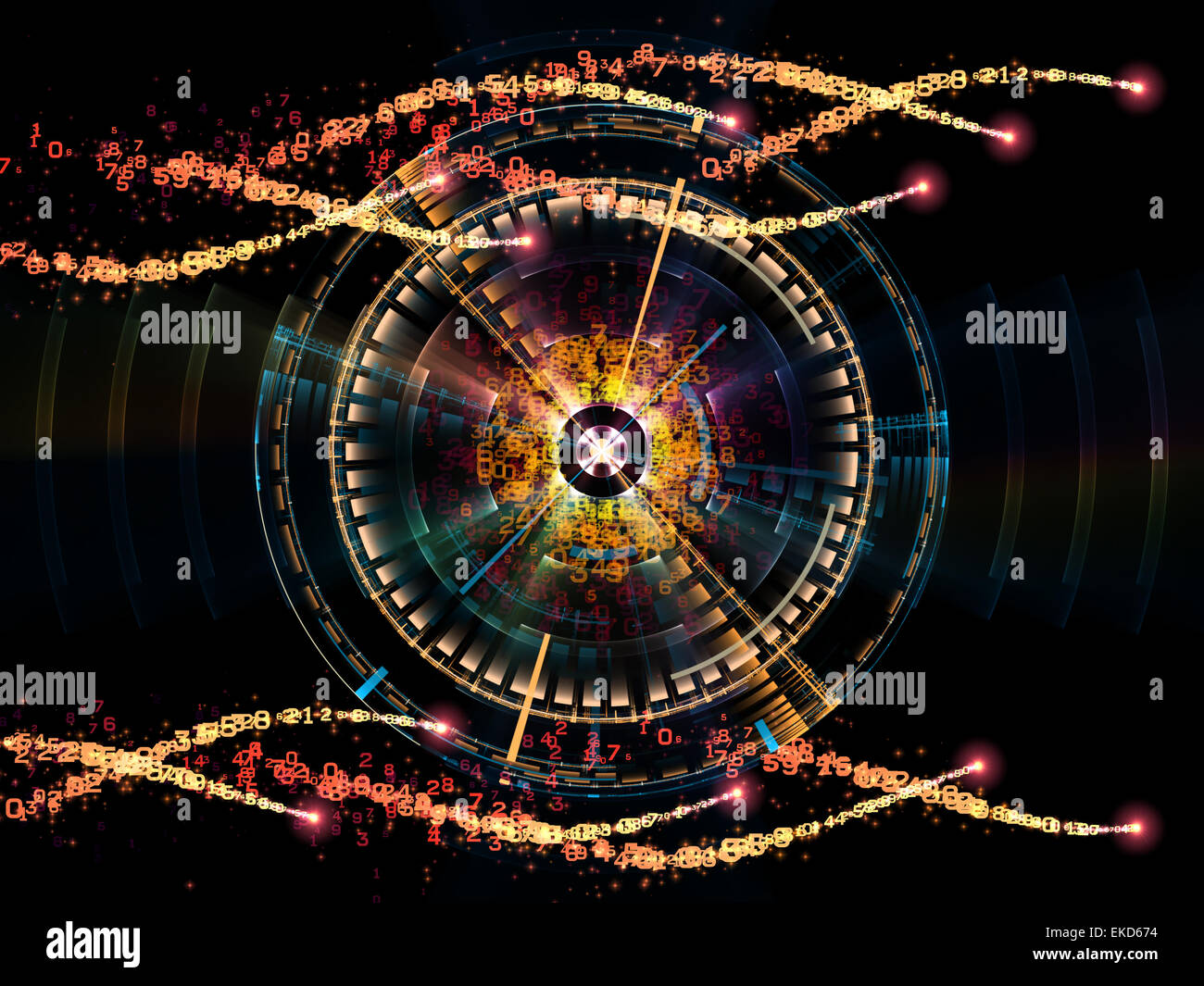 Light of Numbers Stock Photo - Alamy