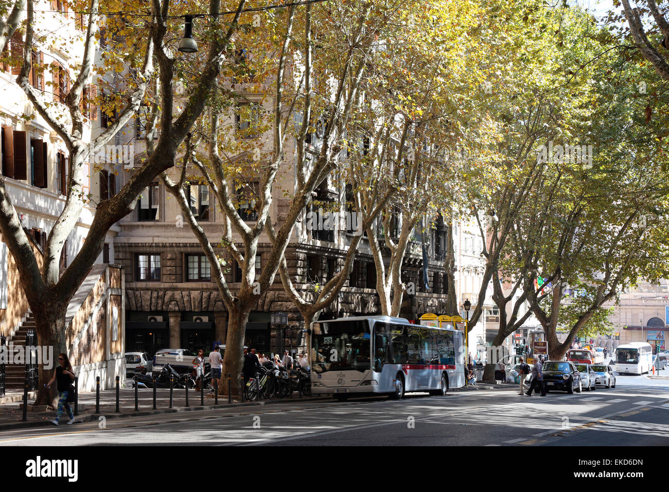 Italy Rome Via Veneto Stock Photo - Alamy
