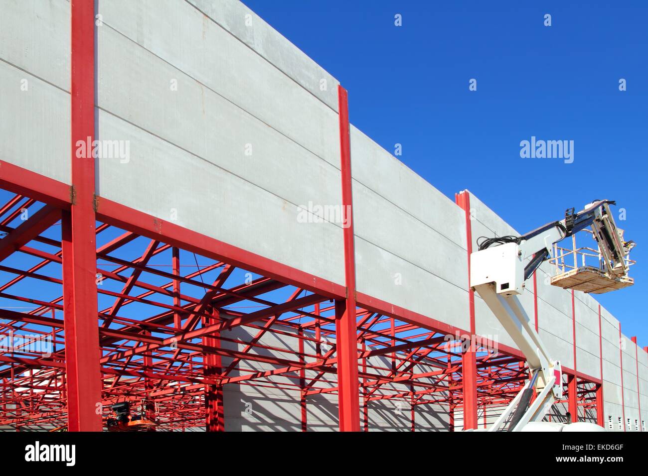 industrial building construction steel structure crane Stock Photo - Alamy