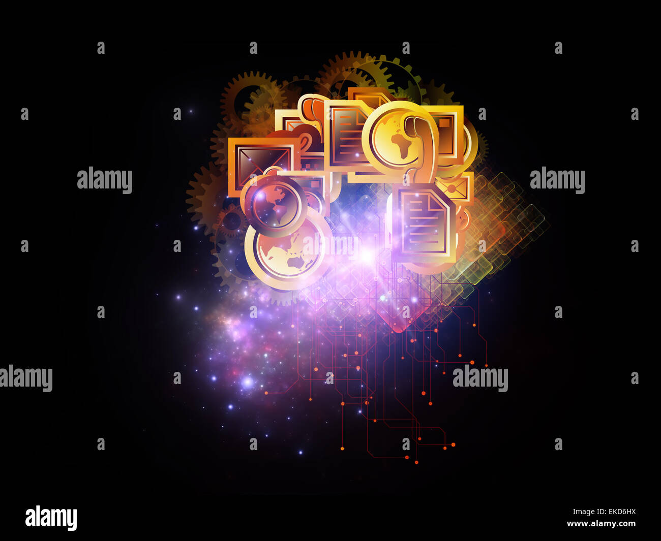 World wide messaging Stock Photo - Alamy