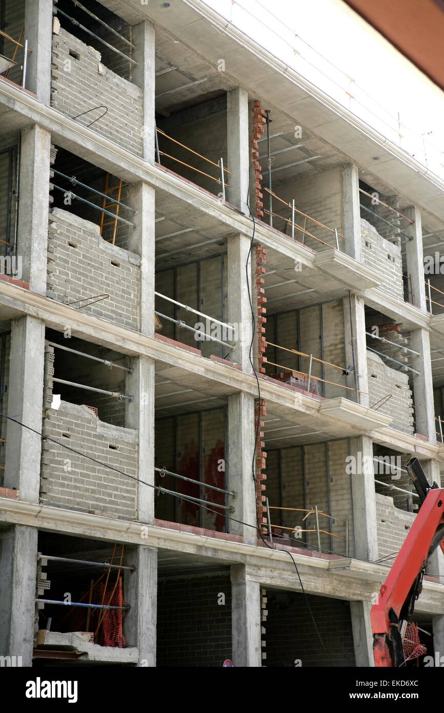 concrete building structure construction in europe Stock Photo - Alamy