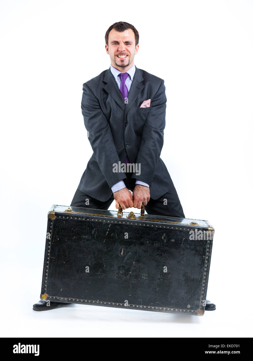 Success man with suitcase hi-res stock photography and images - Alamy