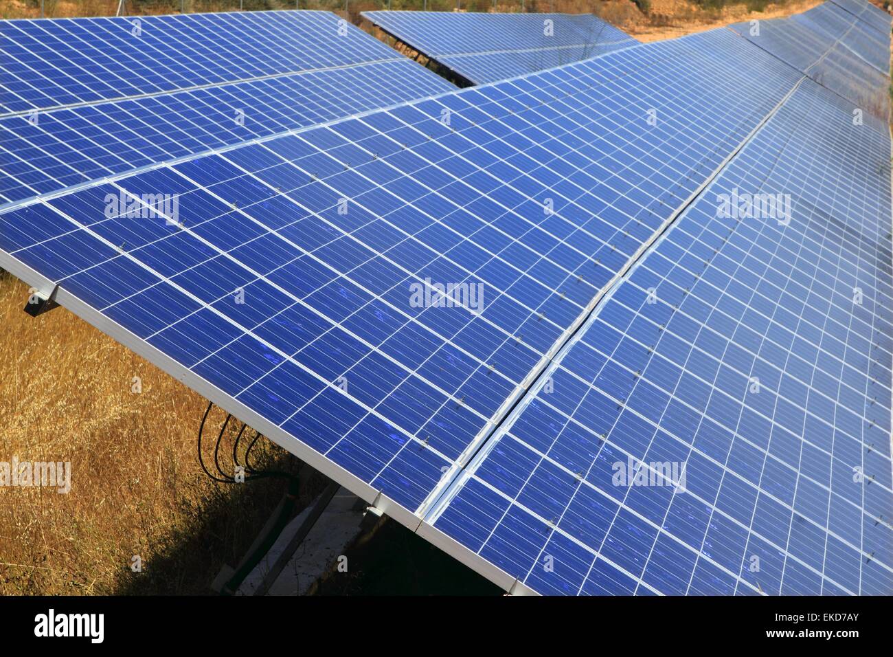 Solar electric plates green energy ecology Stock Photo - Alamy