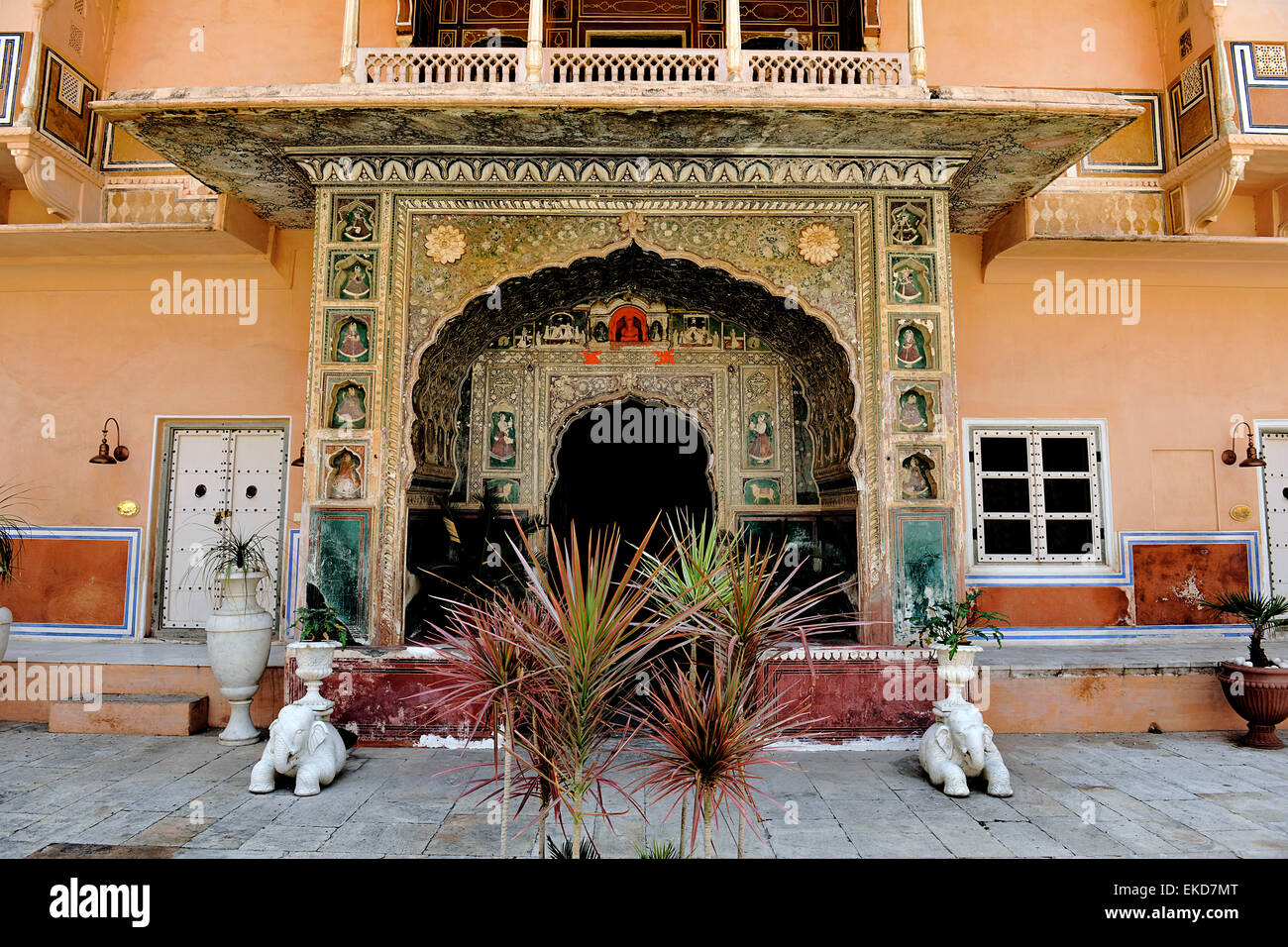 Chomu Palace Hotel, Rajasthan, India Stock Photo - Alamy