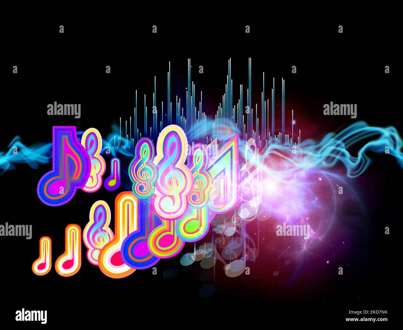 Colors of Music Stock Photo - Alamy
