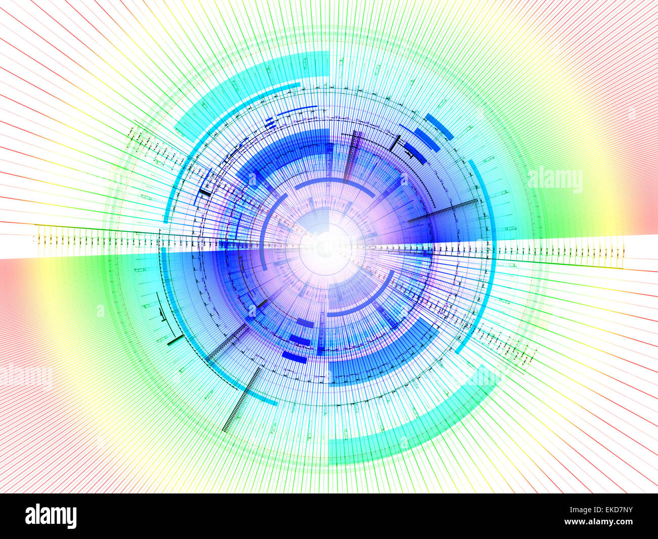 Radial grid world Stock Photo - Alamy