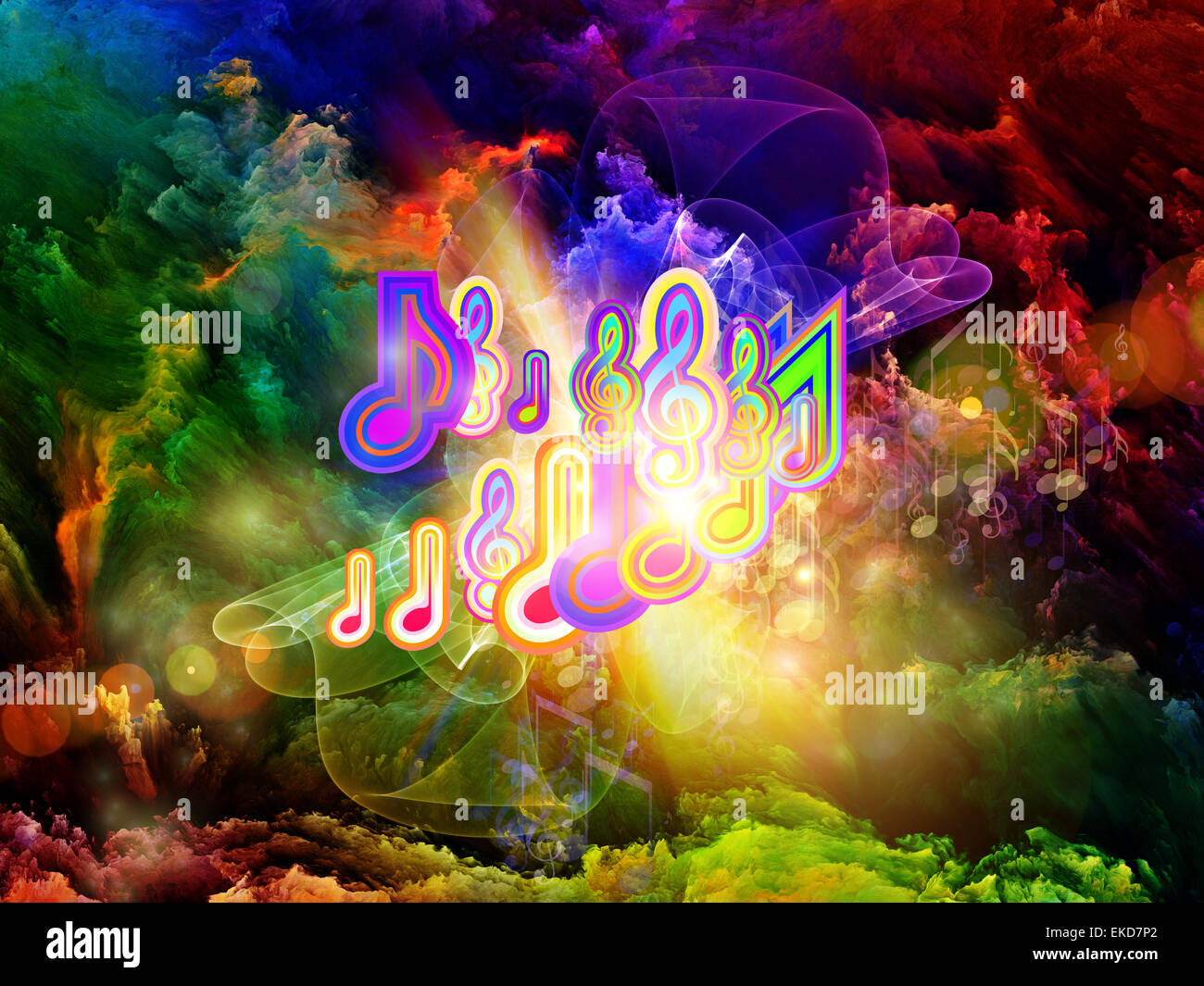Colors of music Stock Photo - Alamy