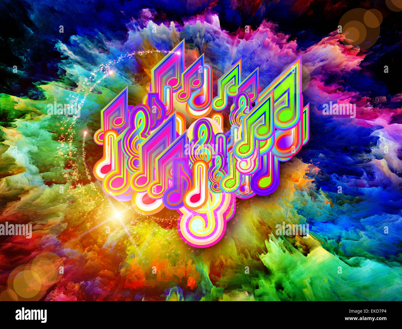 Lights and colors of sound Stock Photo - Alamy
