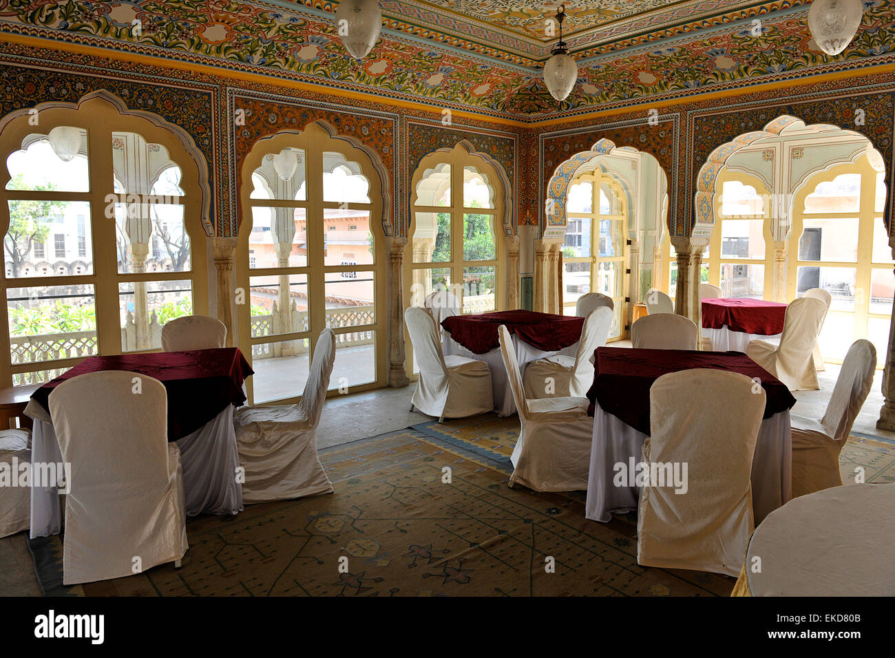 Chomu Palace Hotel, Rajasthan, India Stock Photo - Alamy