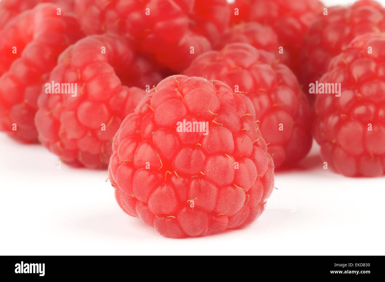 Fresh Ripe Perfect Raspberry Stock Photo - Alamy