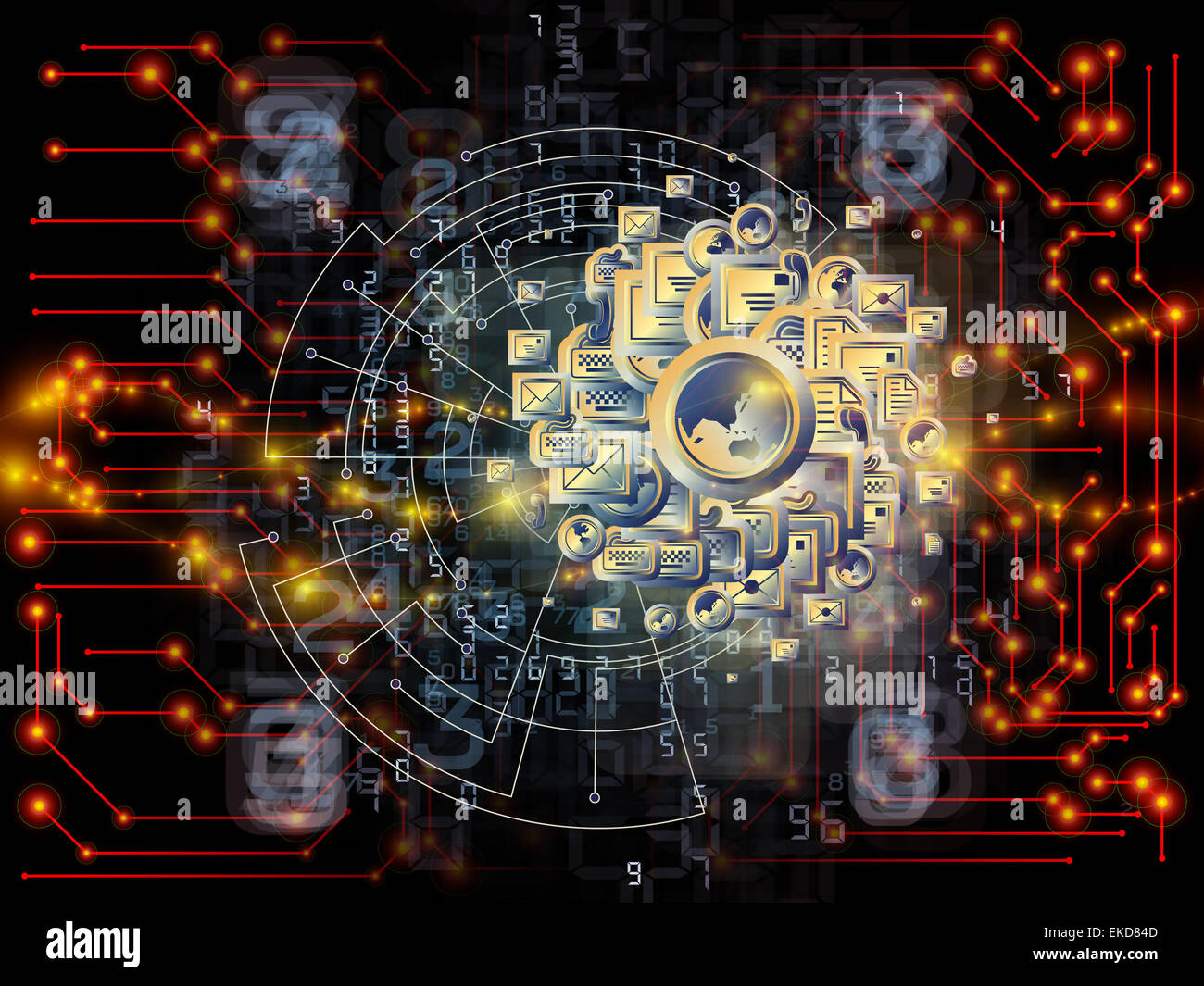 World wide messaging Stock Photo - Alamy