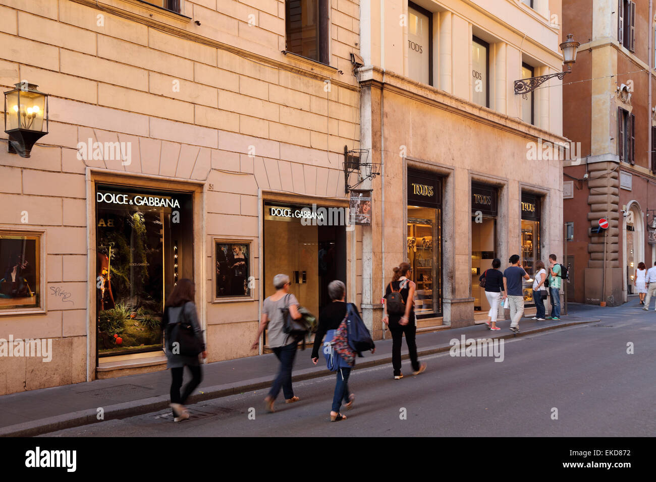 Italy Rome Via dei Condotti Stock Photo - Alamy