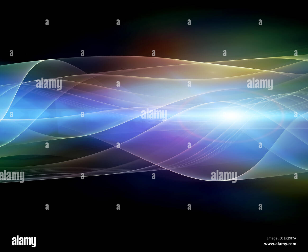 Waves of Light Stock Photo - Alamy