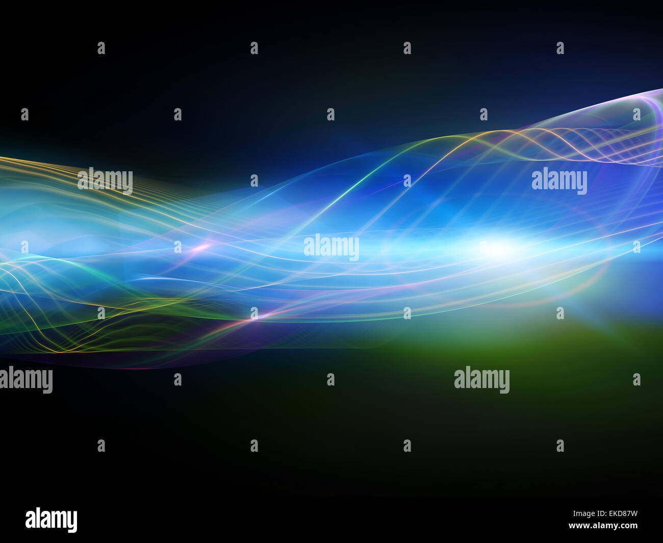 Waves of Light Stock Photo - Alamy
