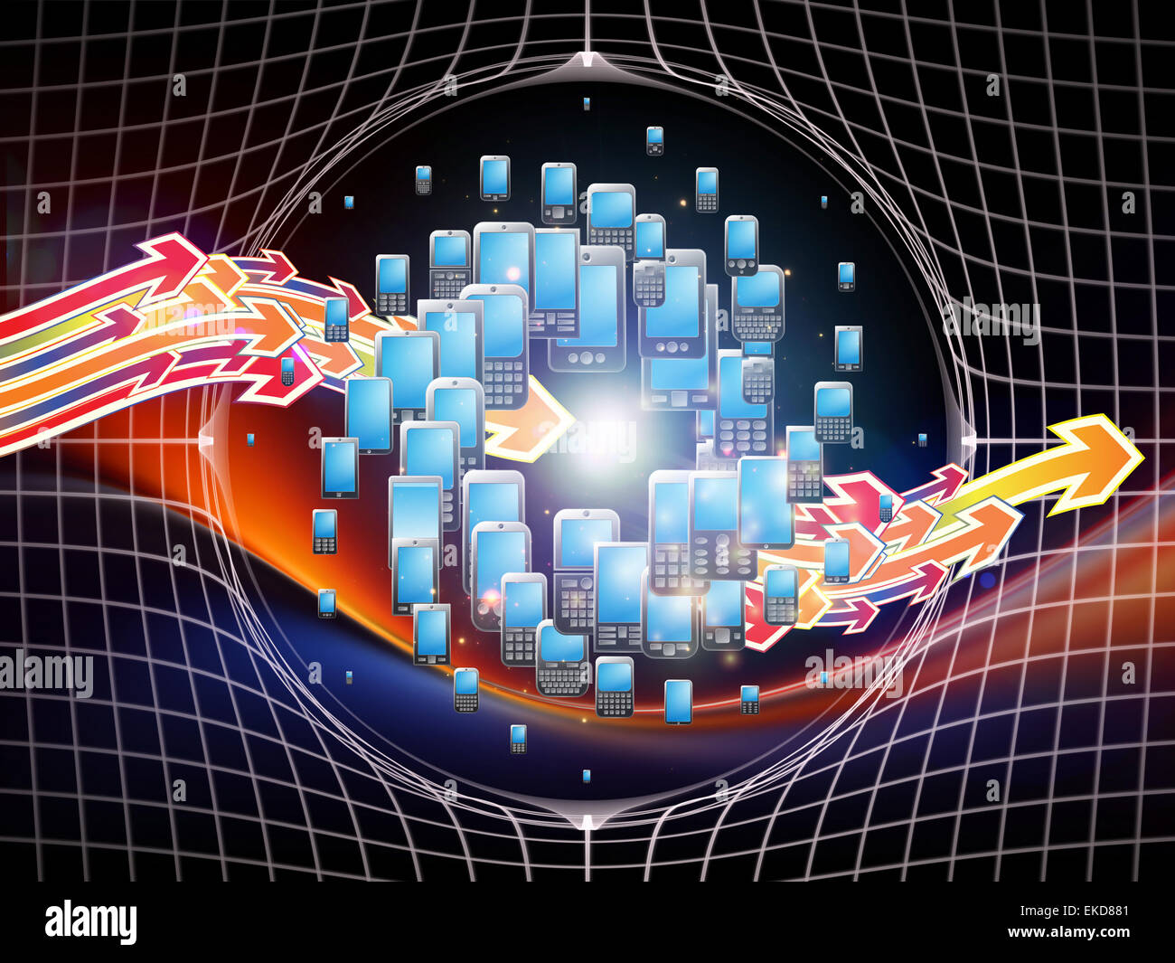 Cellular Phone World Stock Photo - Alamy