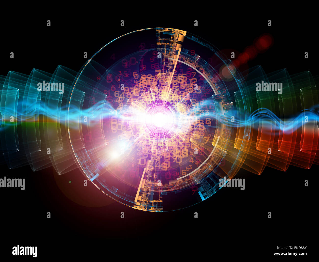 Numbers of Color Stock Photo - Alamy