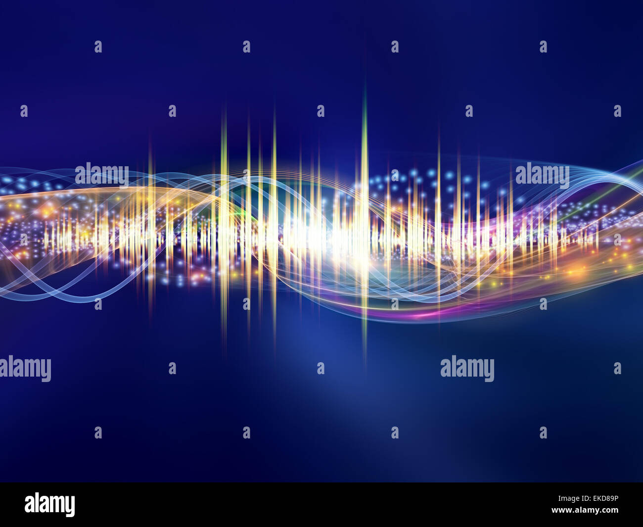 Abstract sound waves Stock Photo - Alamy