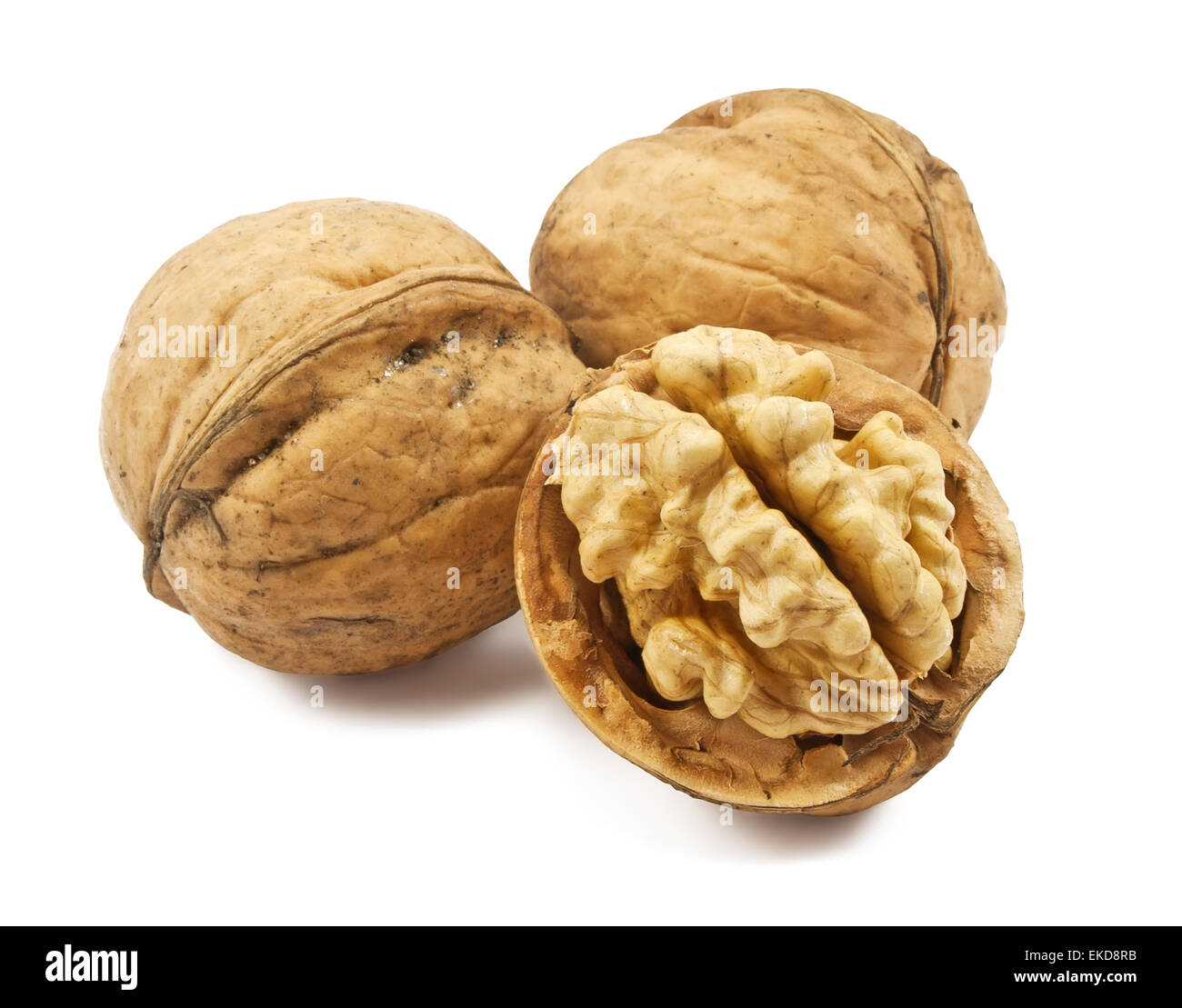 walnuts isolated on a white background Stock Photo - Alamy