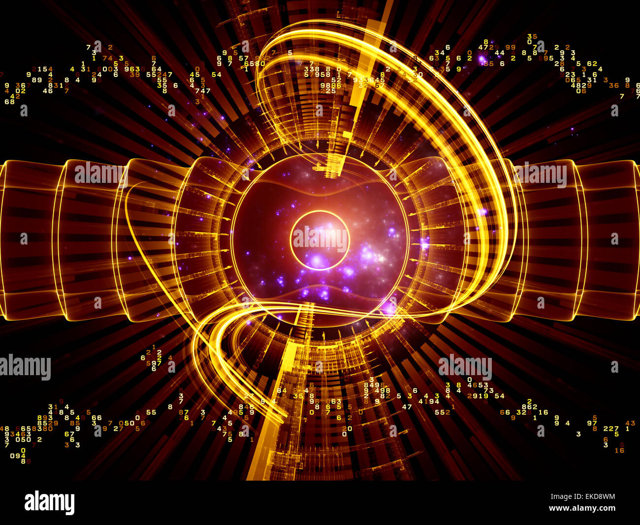 Digital Technology Swirls Stock Photo - Alamy