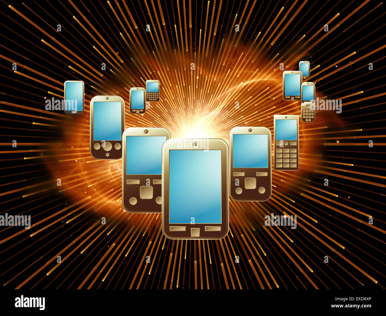 Cellular Phone World Stock Photo - Alamy