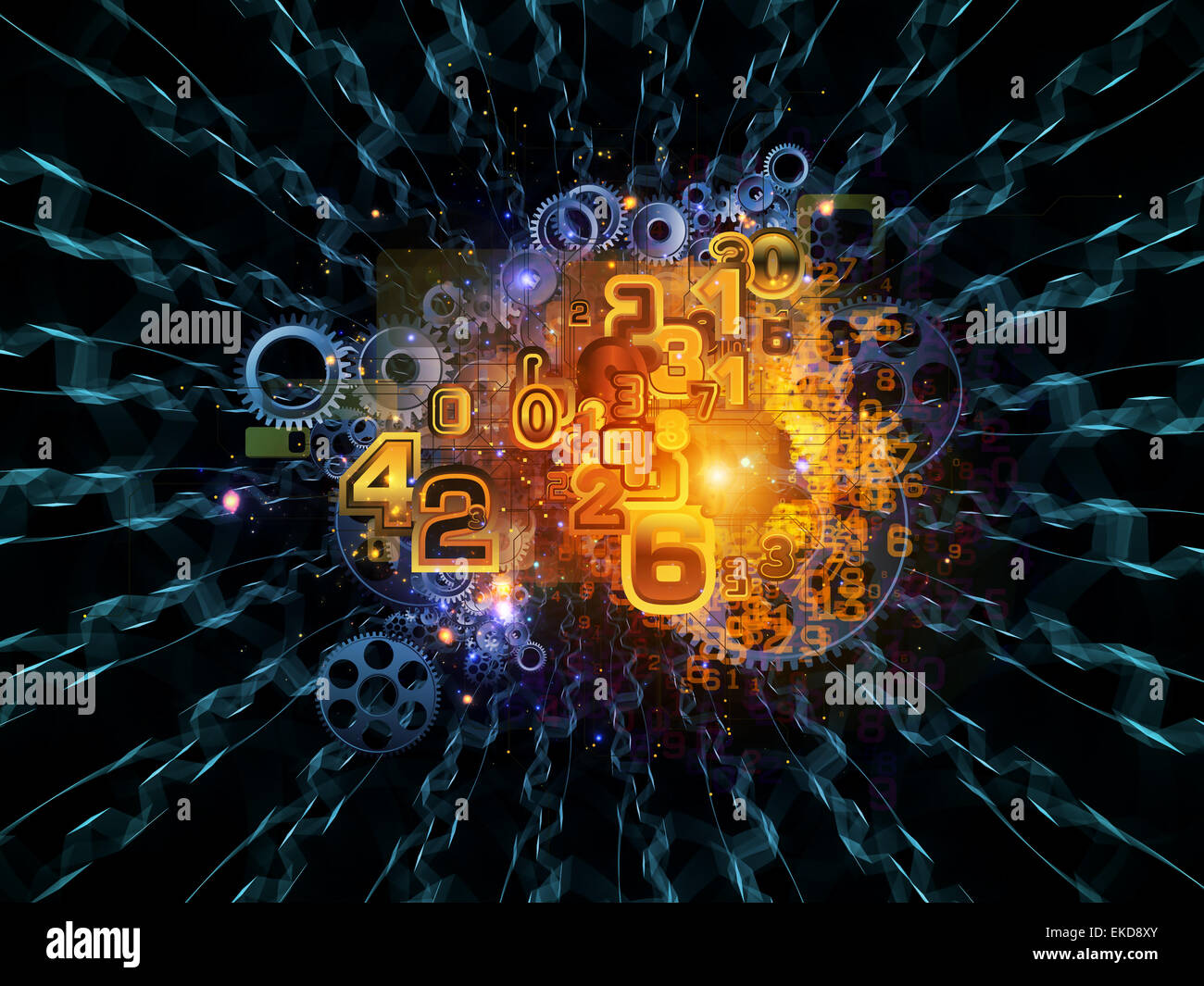 Gears of computing Stock Photo - Alamy