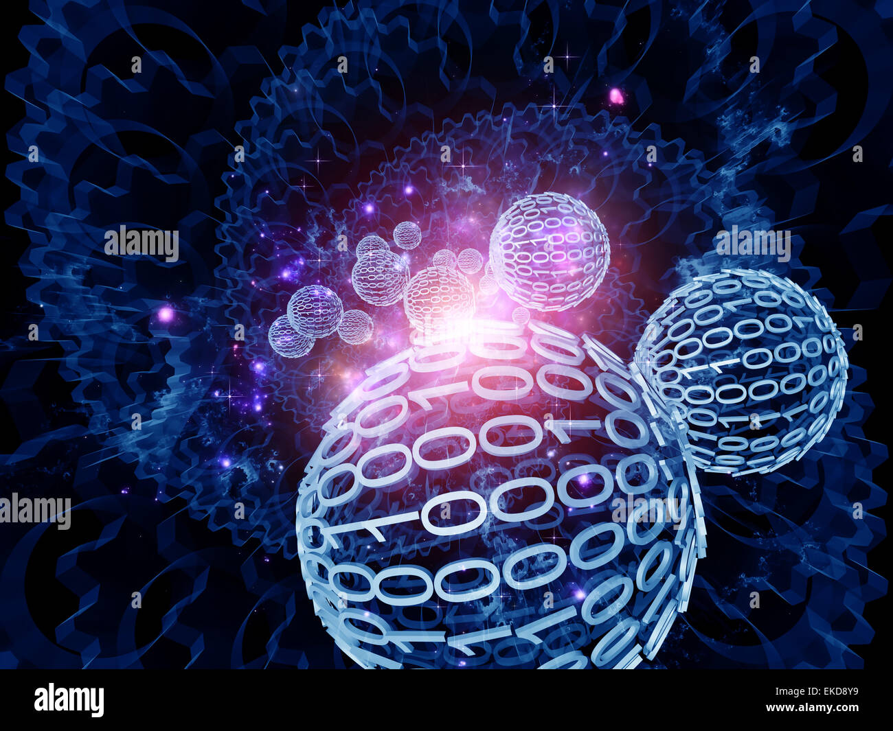 Gears of computing Stock Photo - Alamy