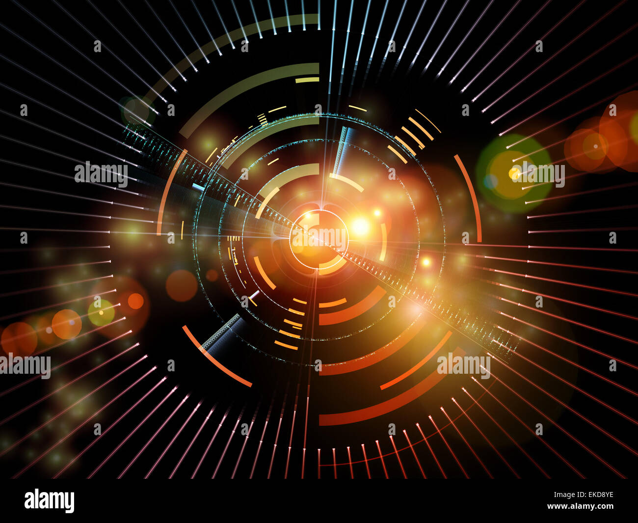 Abstract radial grid Stock Photo - Alamy