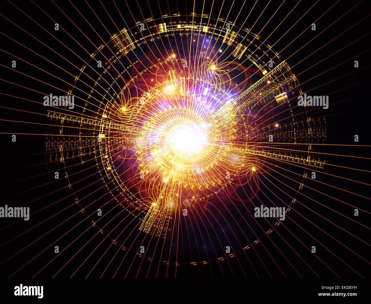 Radial grid world Stock Photo - Alamy
