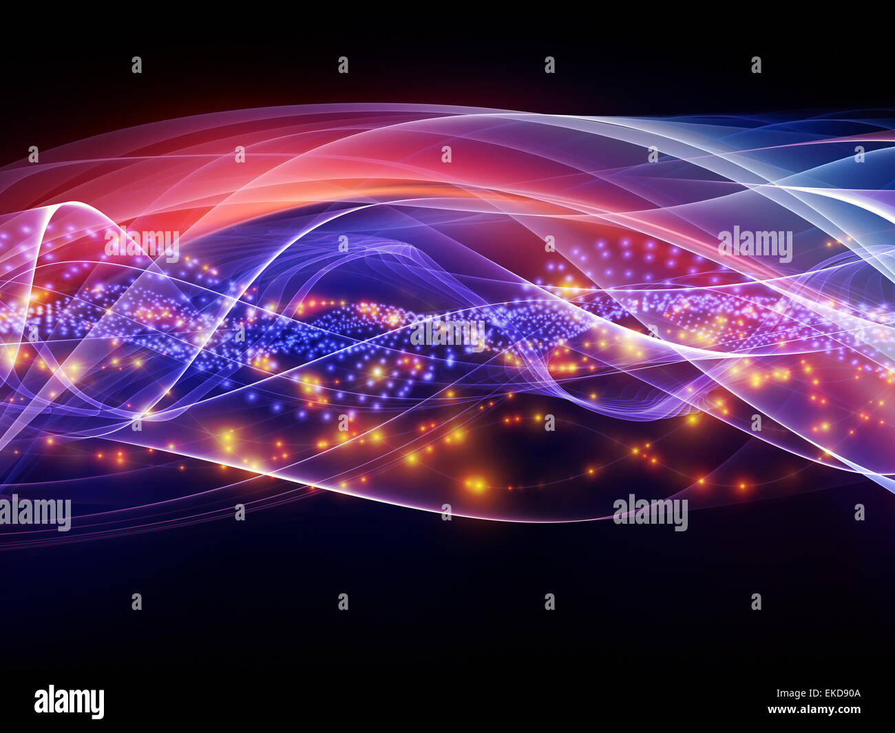 Abstract purple energy waves hi-res stock photography and images - Alamy