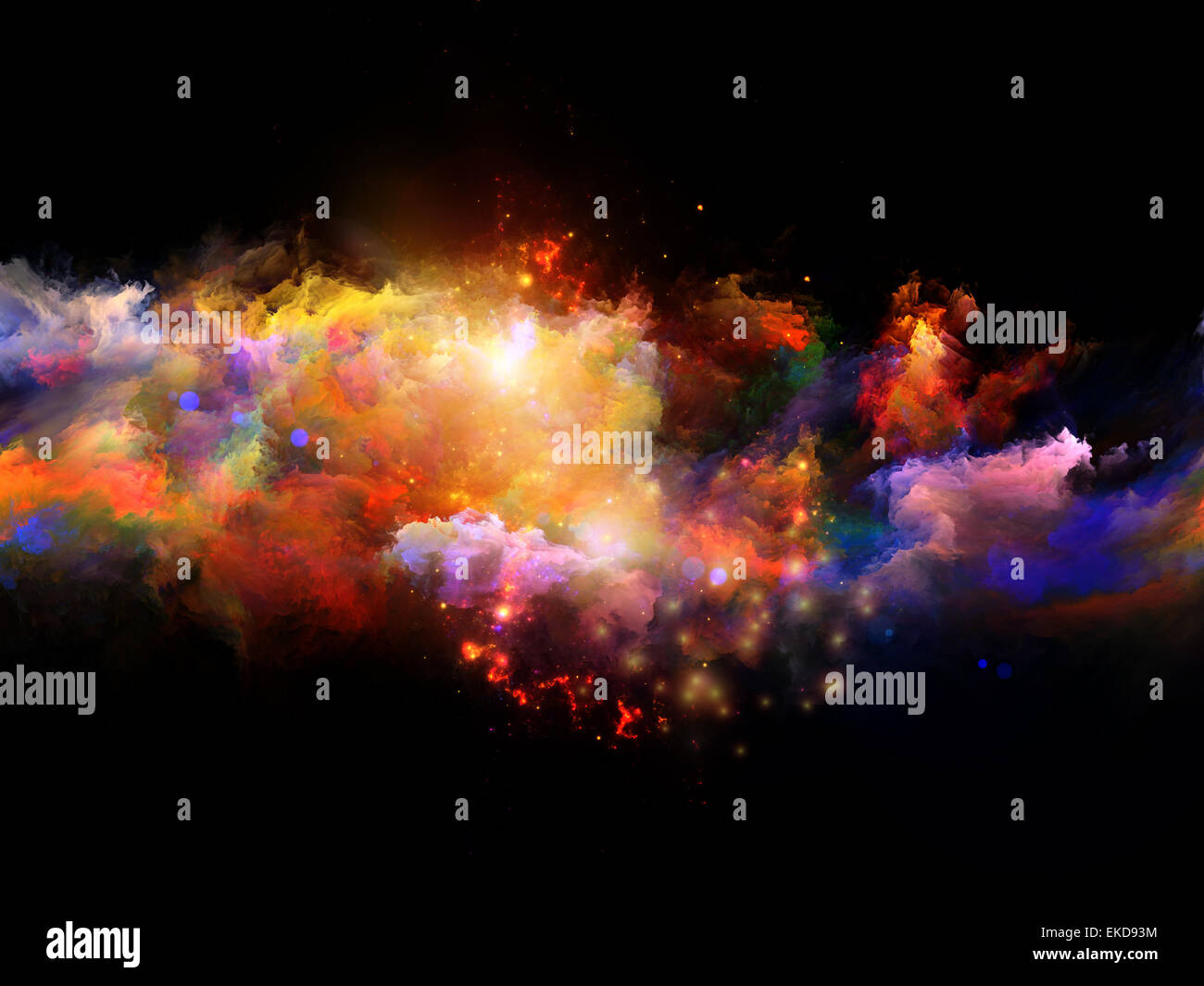 Colorful fractal clouds Stock Photo - Alamy