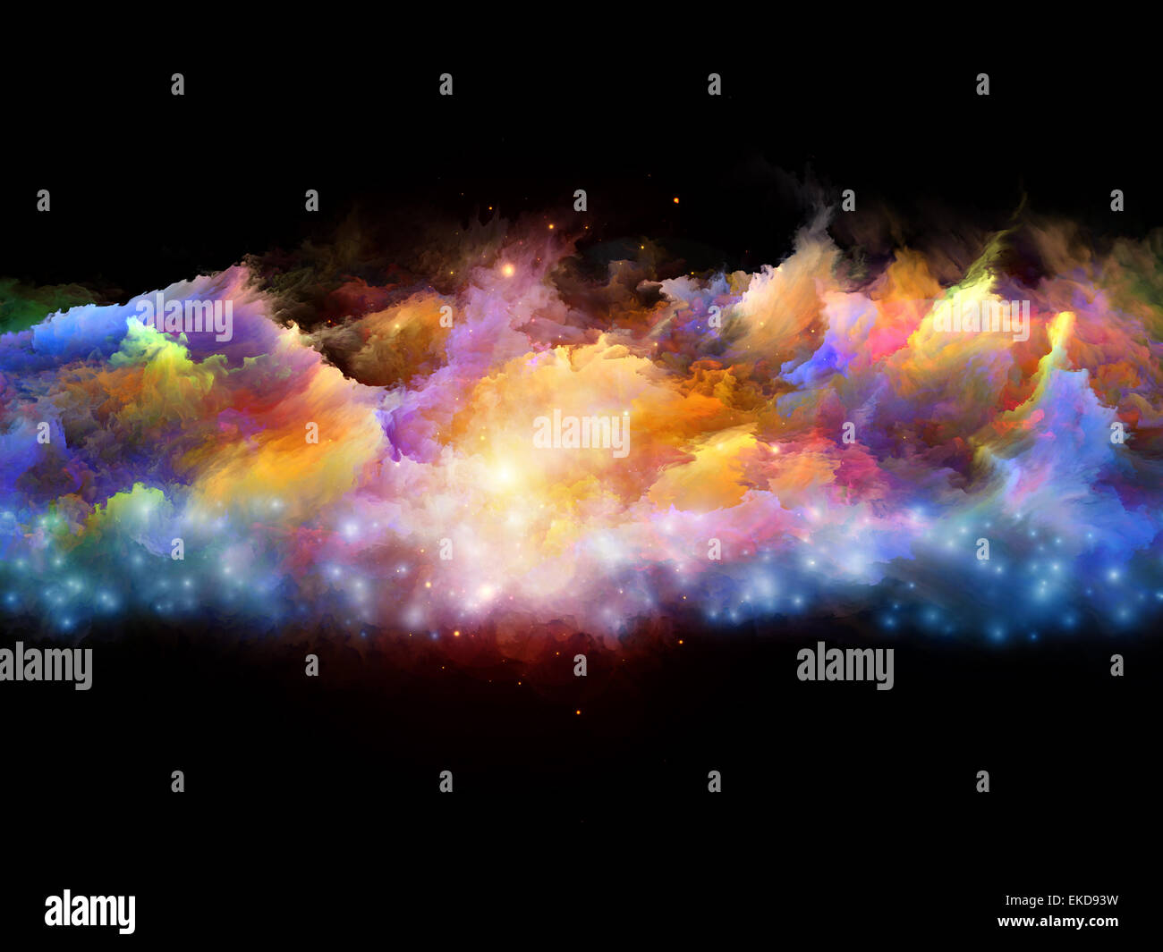Colorful fractal clouds Stock Photo - Alamy