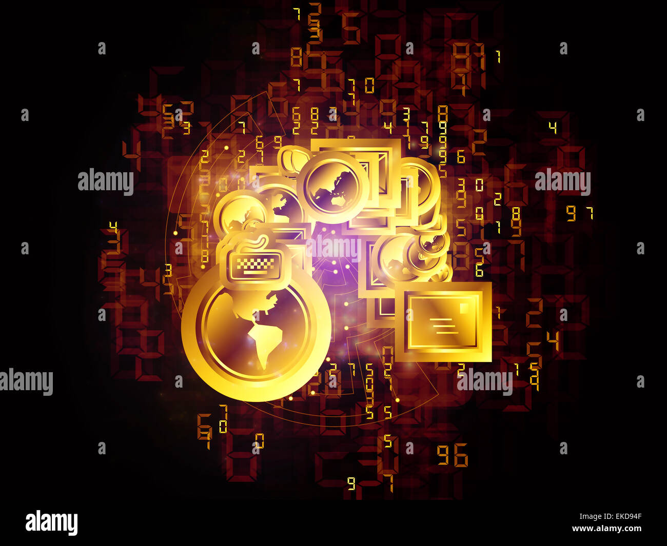 Messaging icons hi-res stock photography and images - Alamy