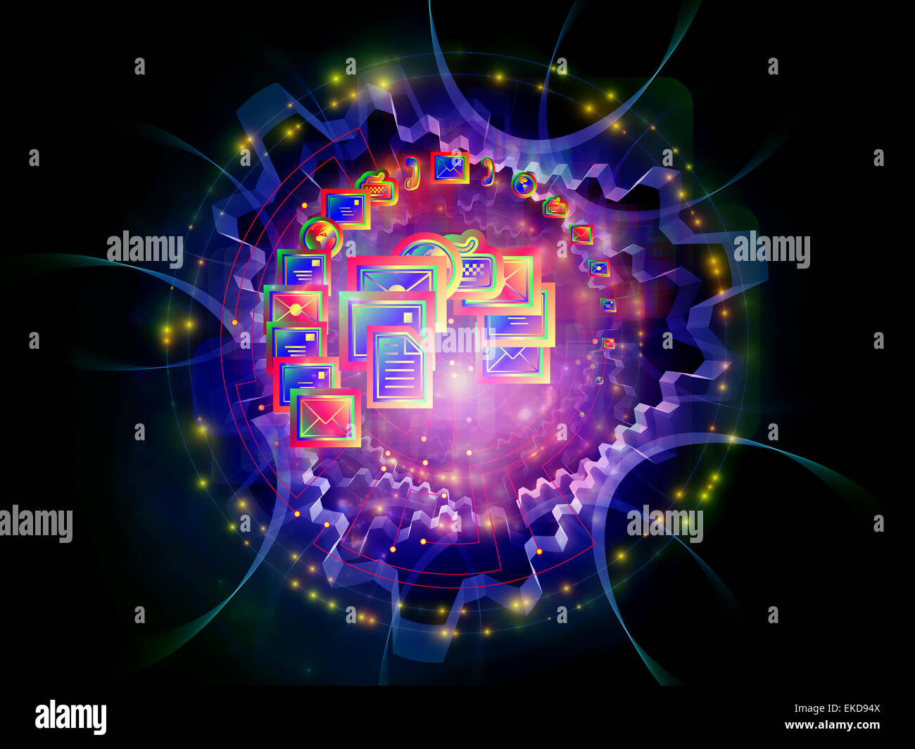 Globe processing hi-res stock photography and images - Alamy