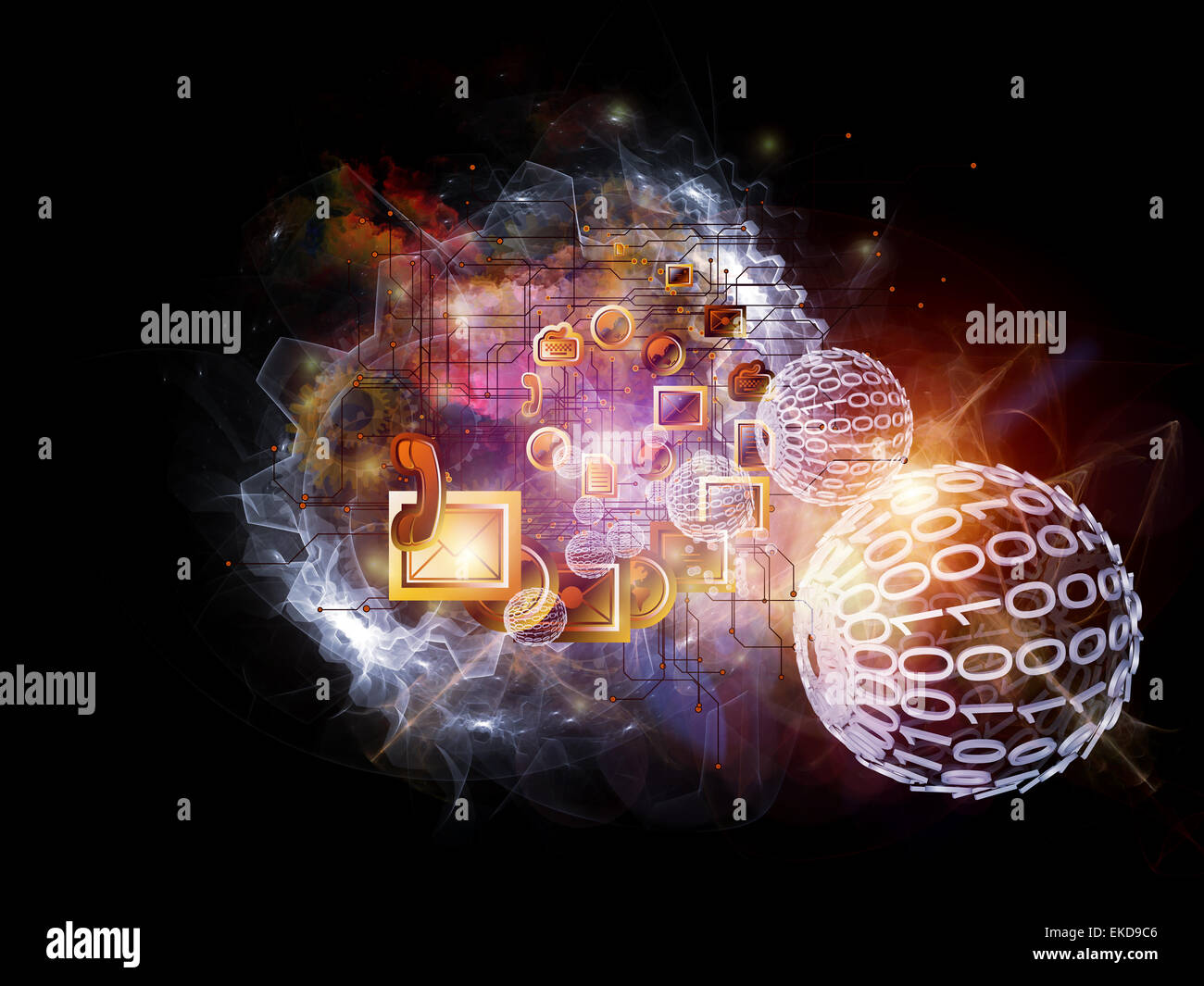 Information processing cloud Stock Photo - Alamy