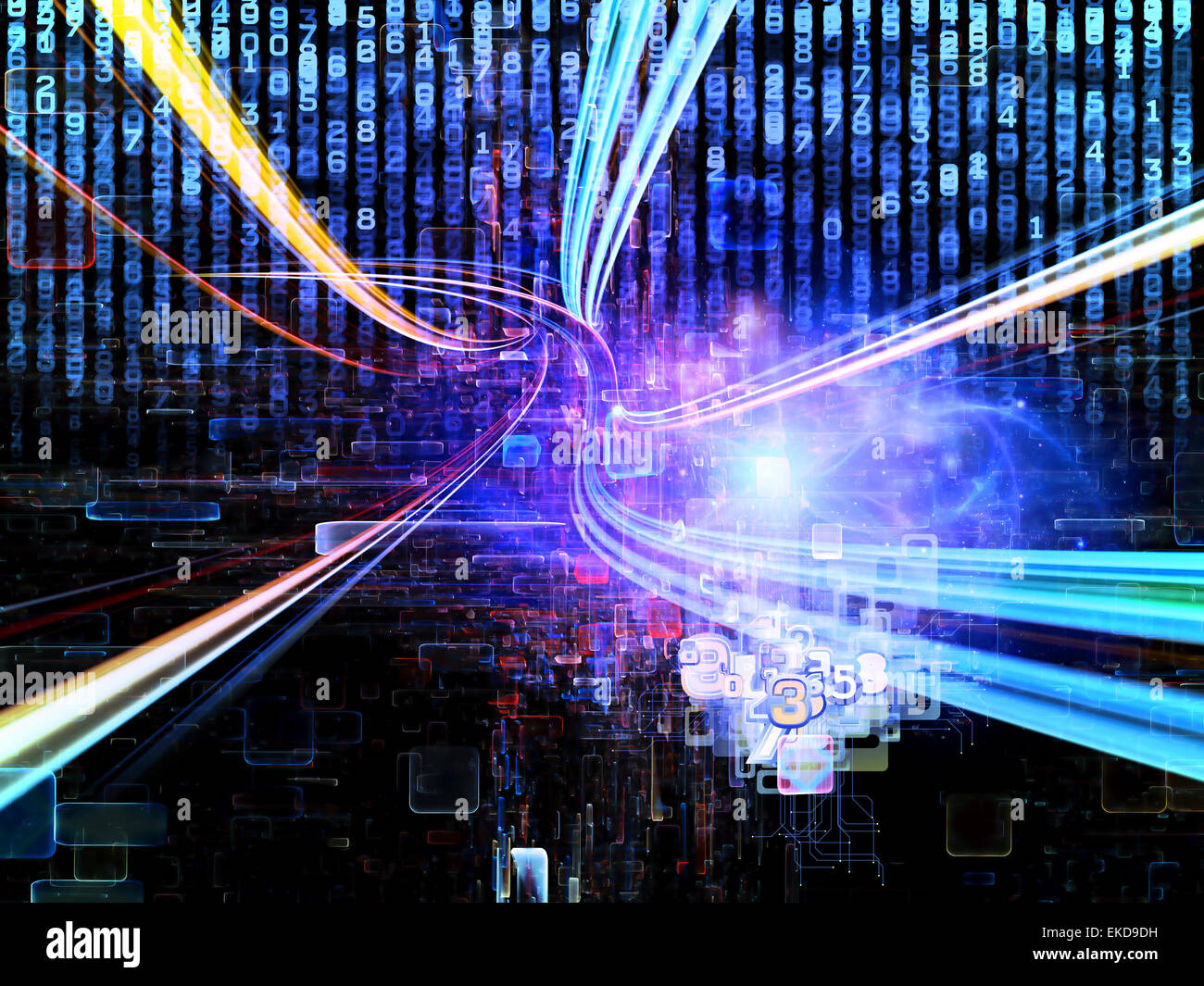 Data Cloud Motion Trail Stock Photo - Alamy